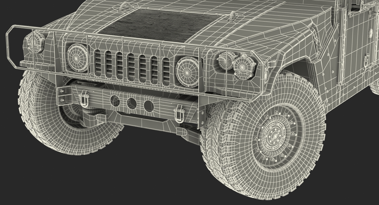 humvee m1151 enhanced armament 3d max