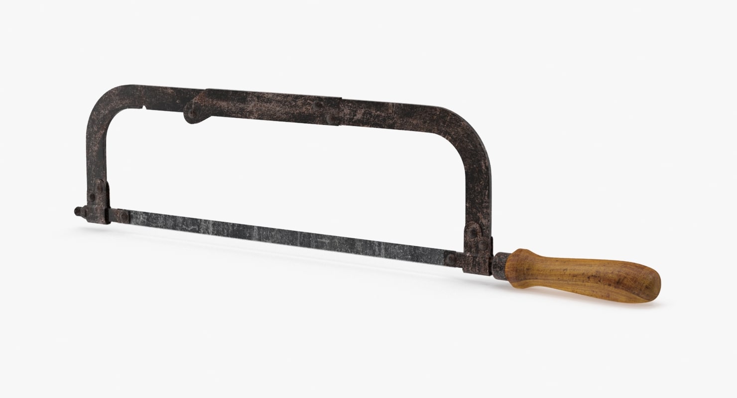 3d vintage hack saw