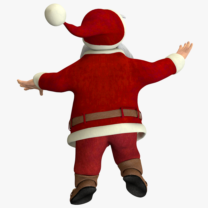 3d model poses santa clause