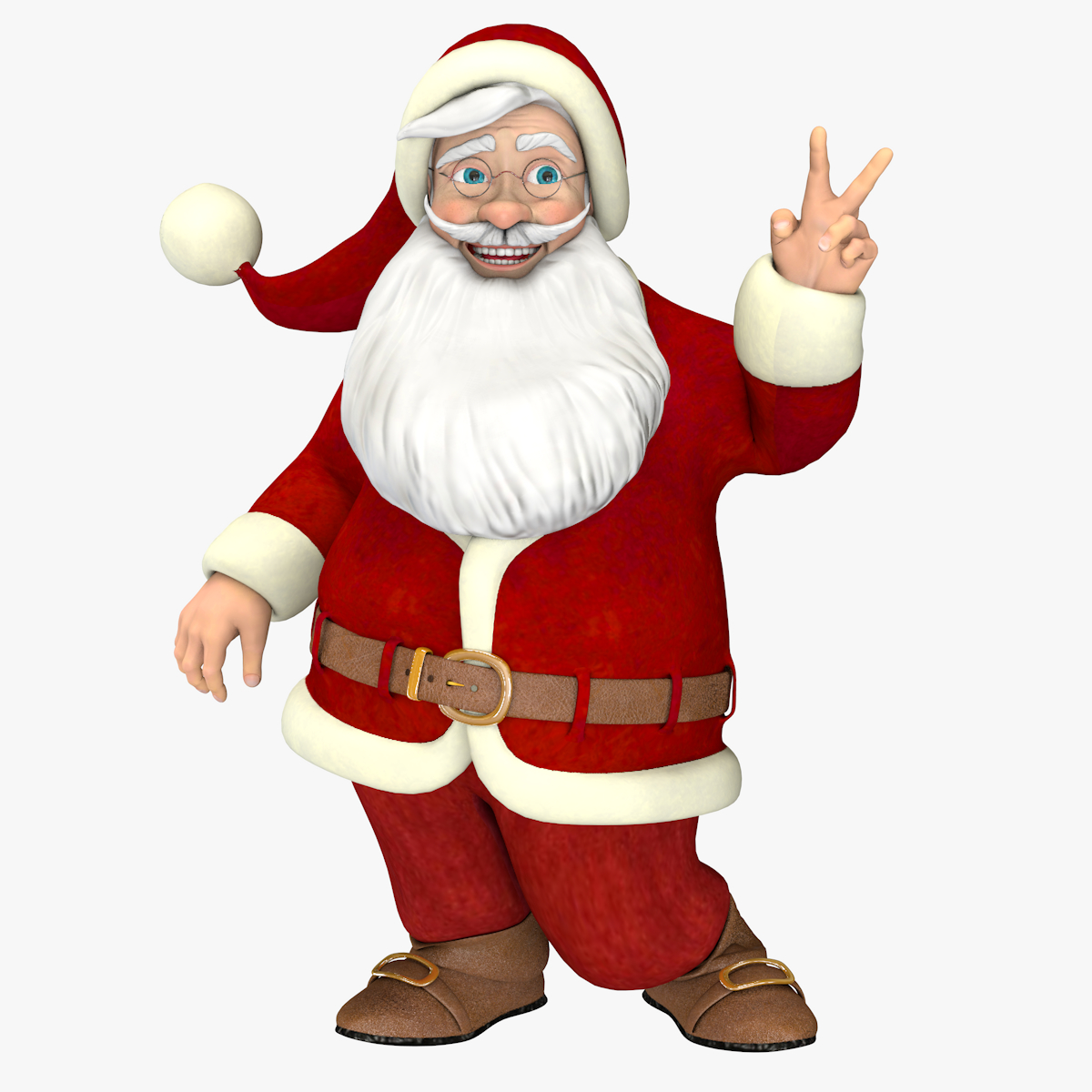 3d model poses santa clause