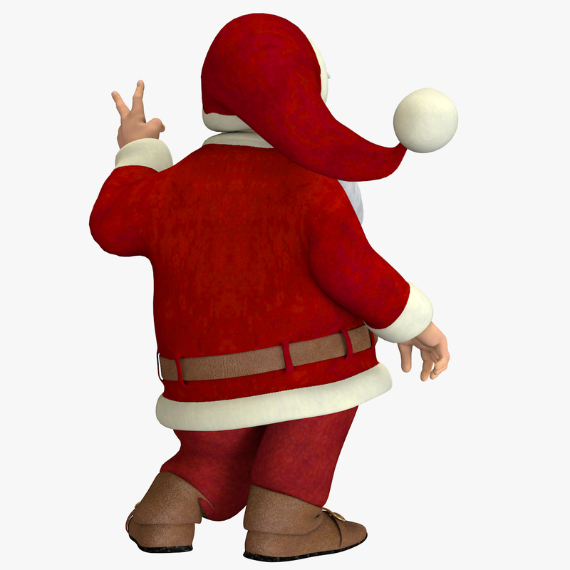 3d model poses santa clause