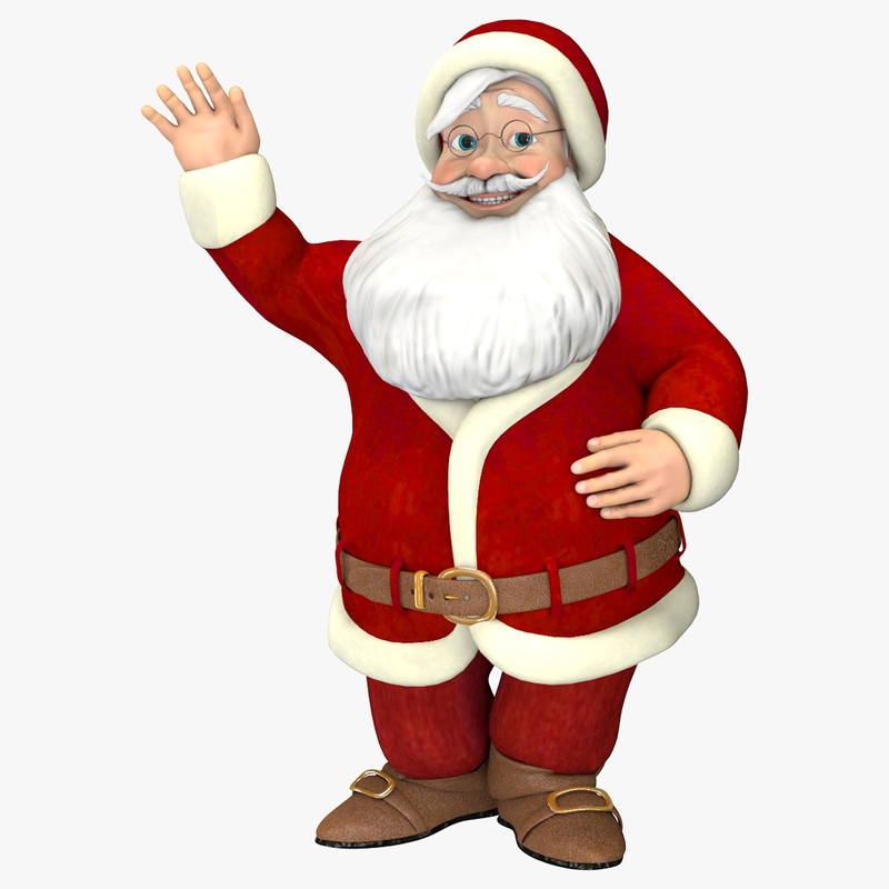 3d model poses santa clause