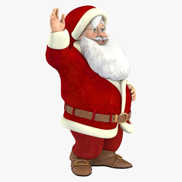 3d model poses santa clause