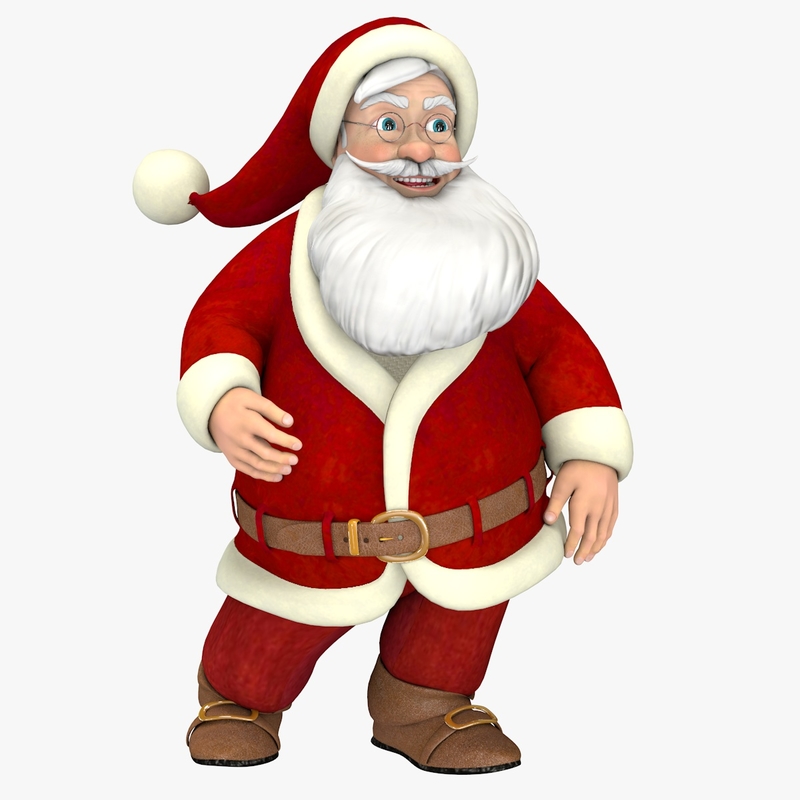3d model poses santa clause