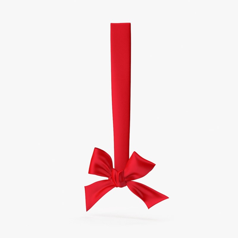ribbon hanging 3d model