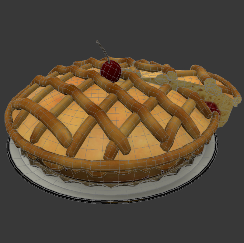 pie pieces 3d max
