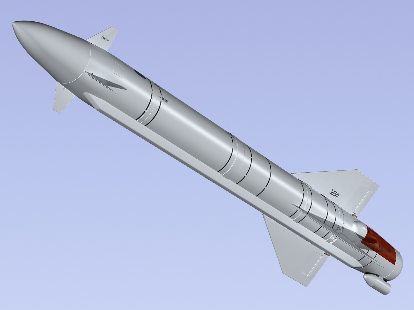 kh-25 missiles 3d max