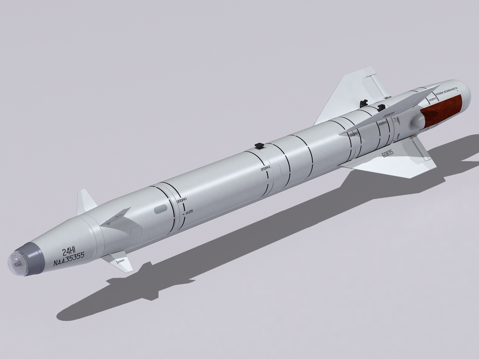 kh-25 family missile 3d max