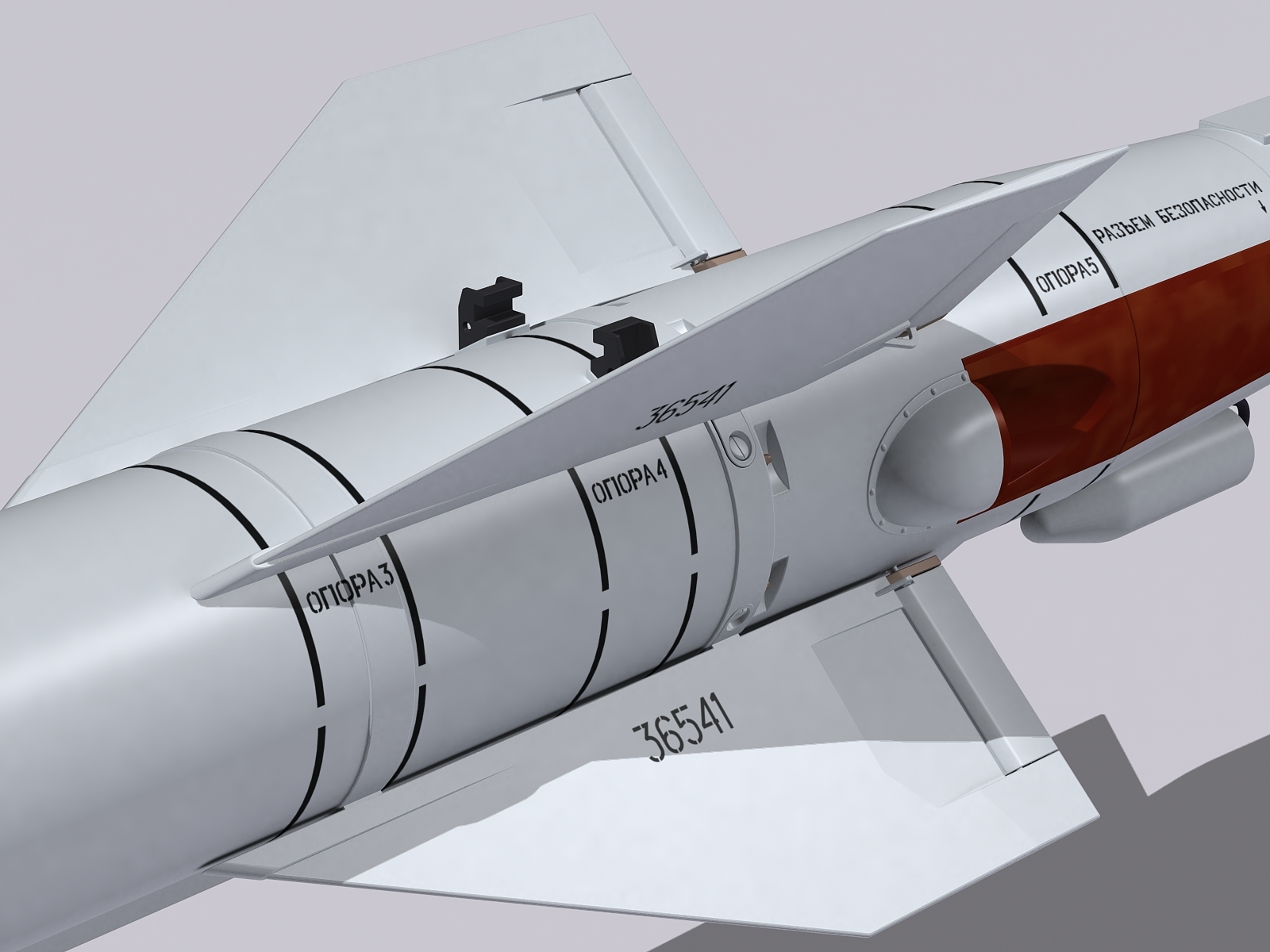 kh-25 family missile 3d max