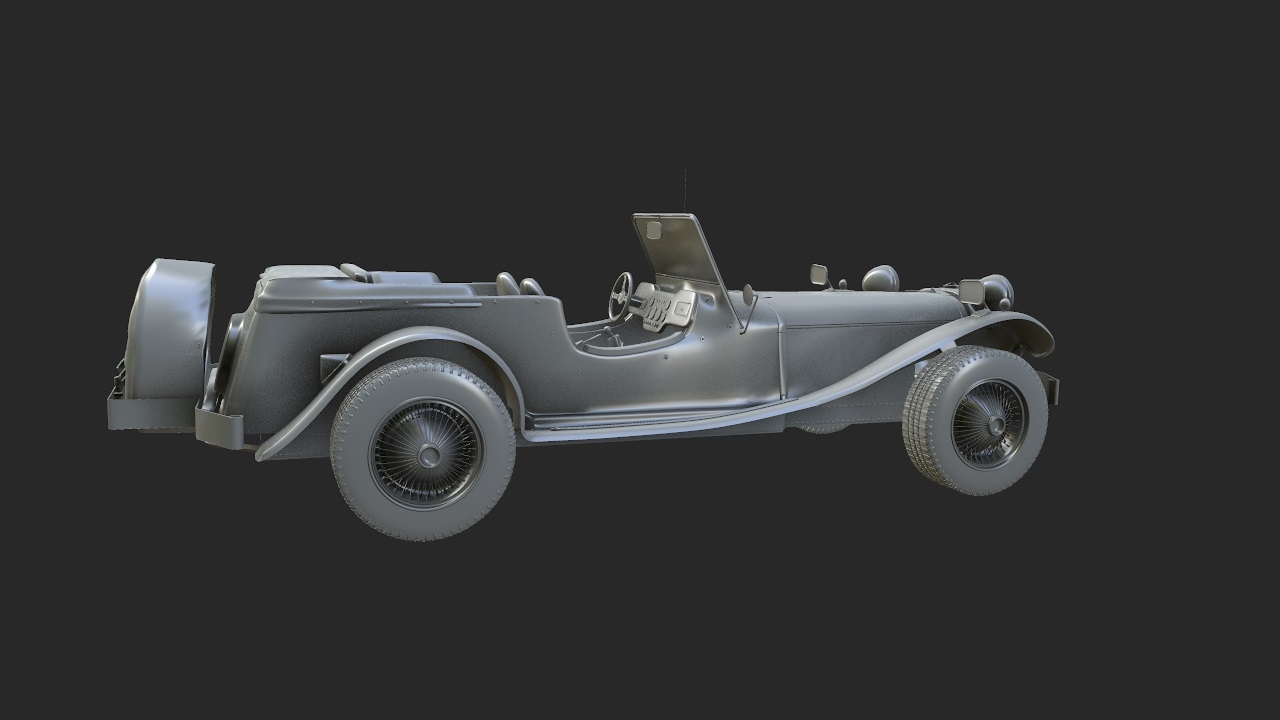 classic car 3d model