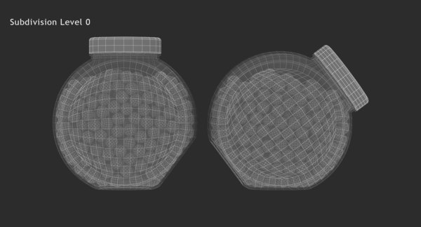 3d tilt jars gumballs model