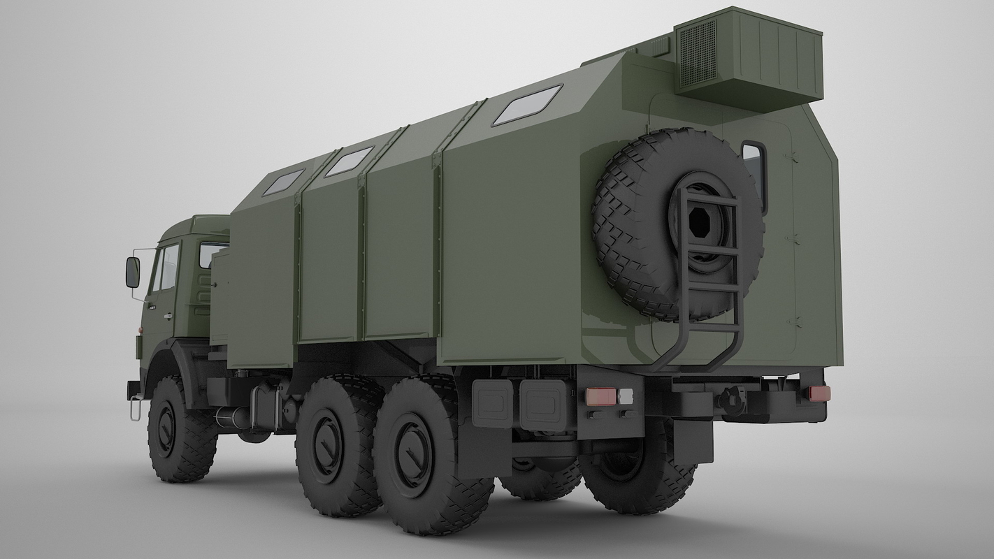 kamaz 5350 3d model