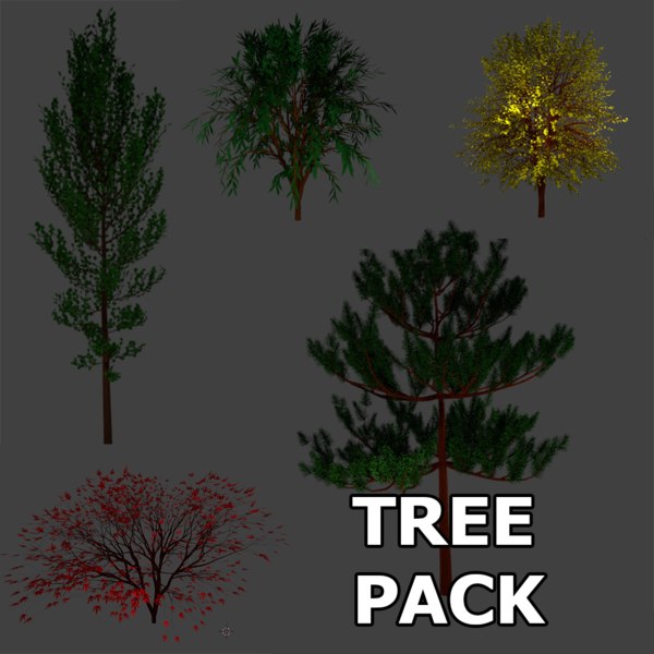 tree pack 3d model