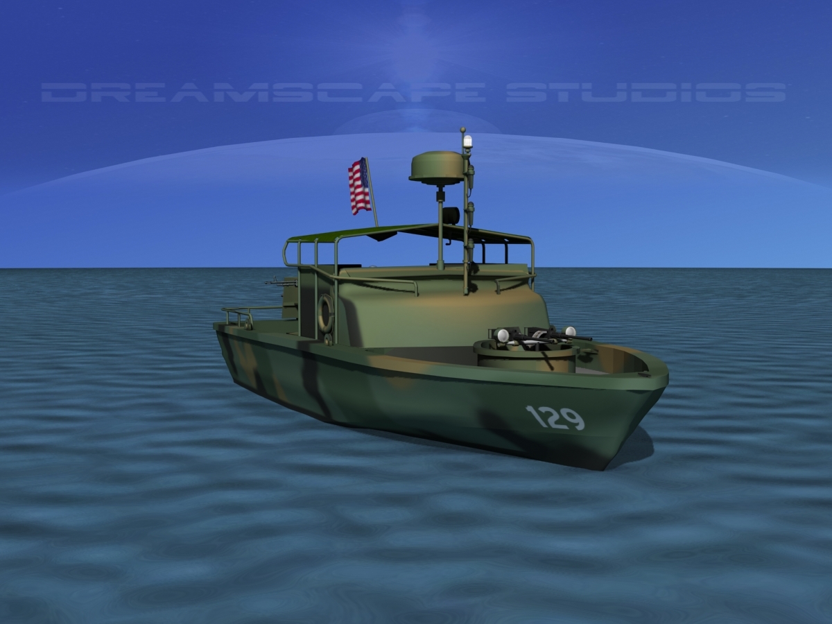 patrol boat pbr 3d model