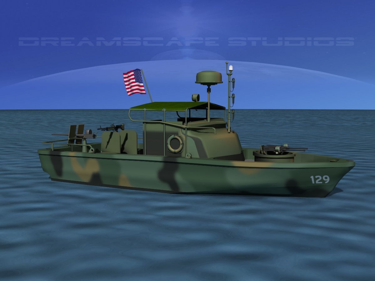 patrol boat pbr 3d model