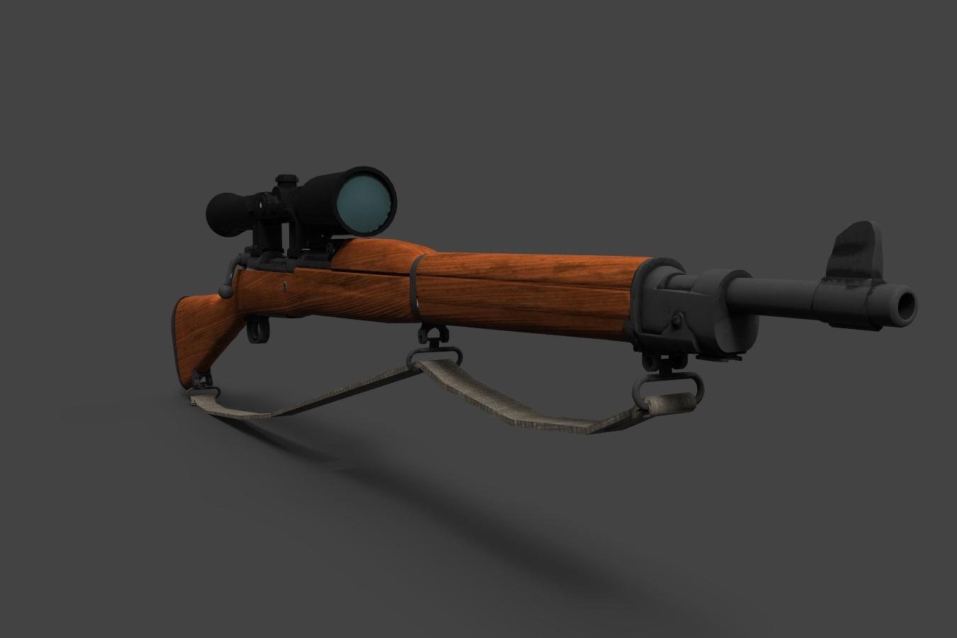 3d model springfield 1903 rifle gun