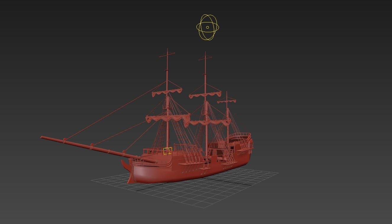 Old Ship 1700s 3d Model Old Ship 1700s 3d Model