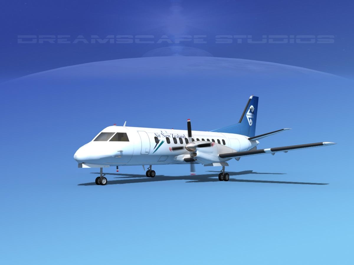 SAAB SF340 Air New Zealand Modelo 3D - TurboSquid 1109191