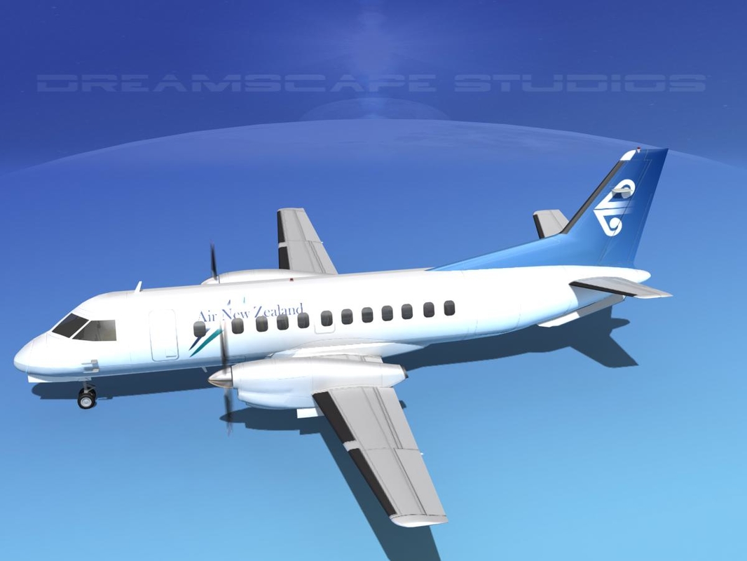 SAAB SF340 Air New Zealand Modelo 3D - TurboSquid 1109191