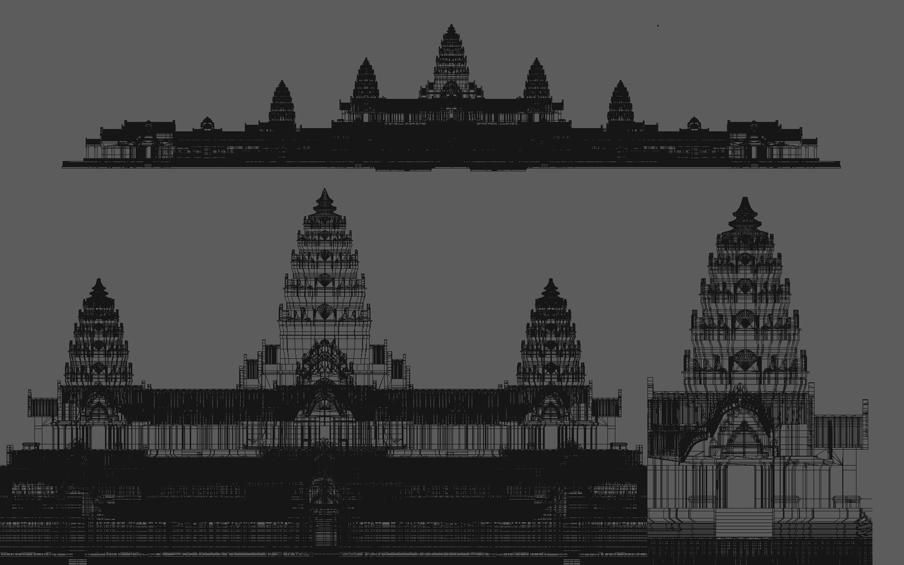 3d angkor wat model