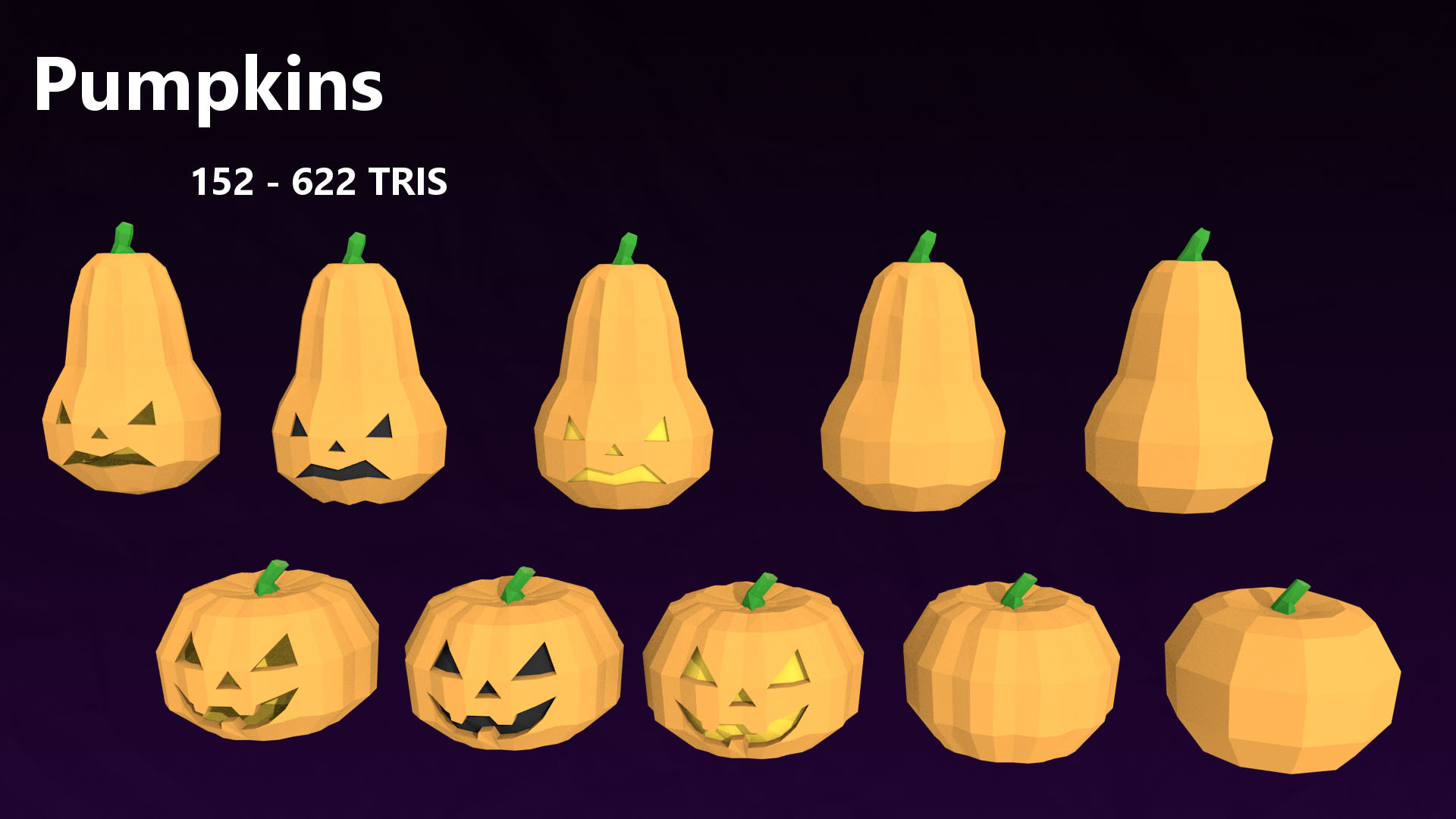 art halloween pack 3d model