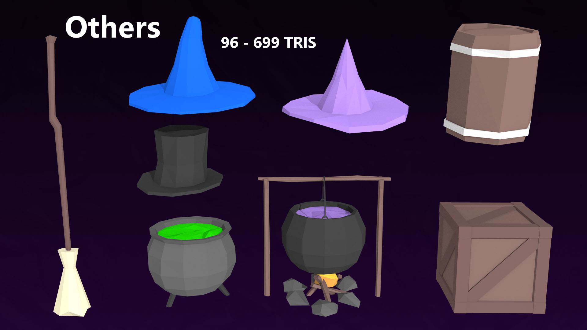 art halloween pack 3d model
