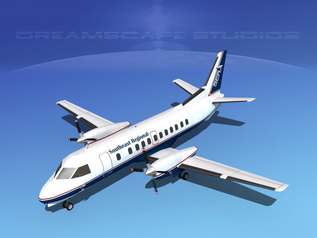 SAAB SF340 Regional Sudeste Modelo 3D - TurboSquid 1109308
