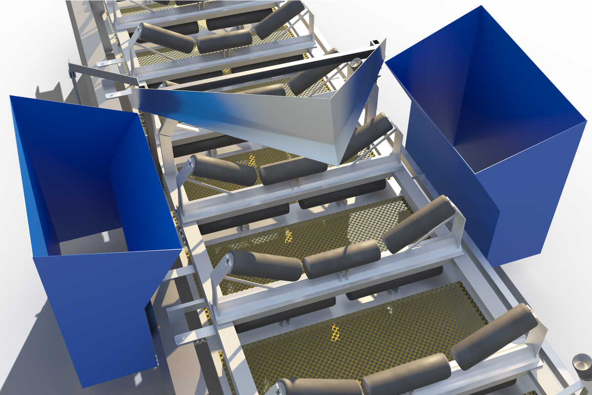 shoot conveyor belt 3d model