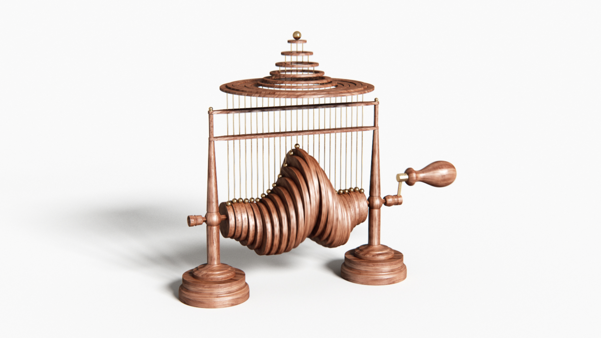 3d model of mechanical toy wave