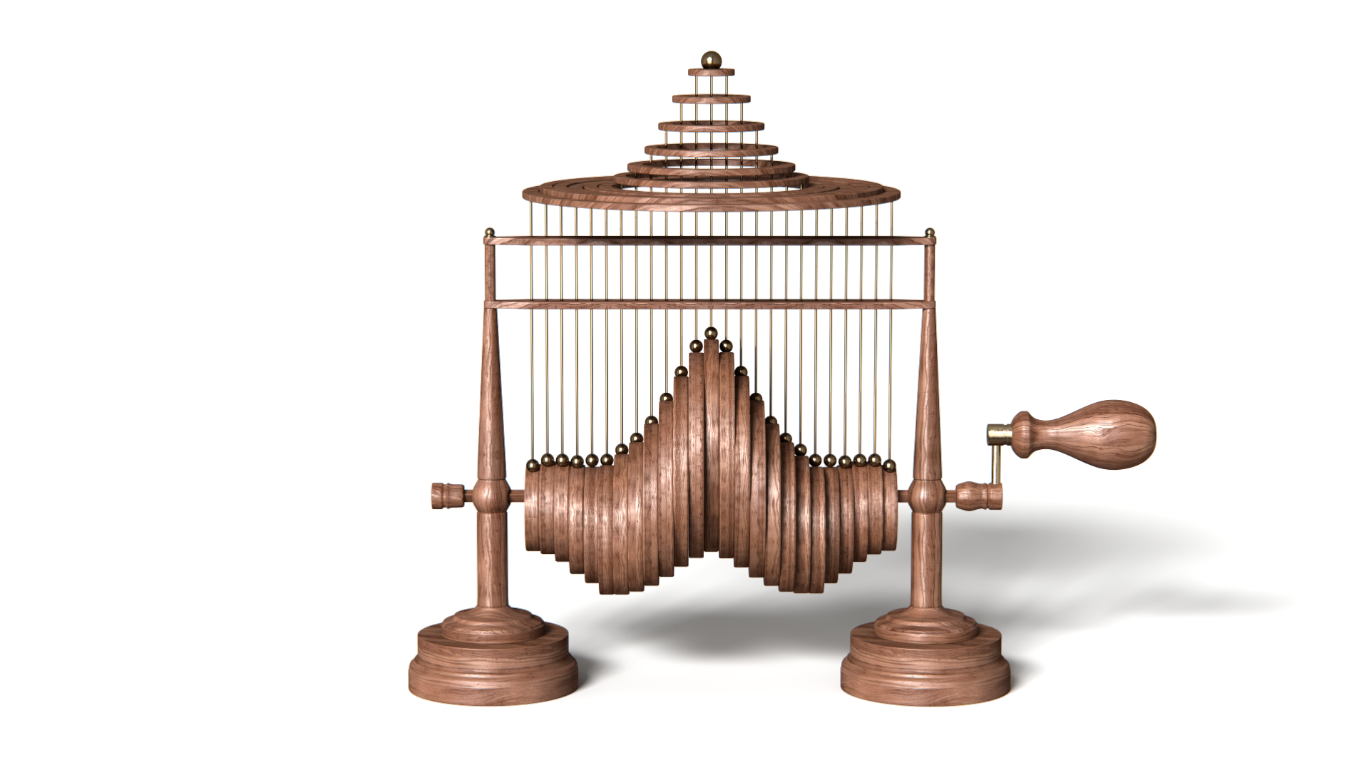 3d model of mechanical toy wave