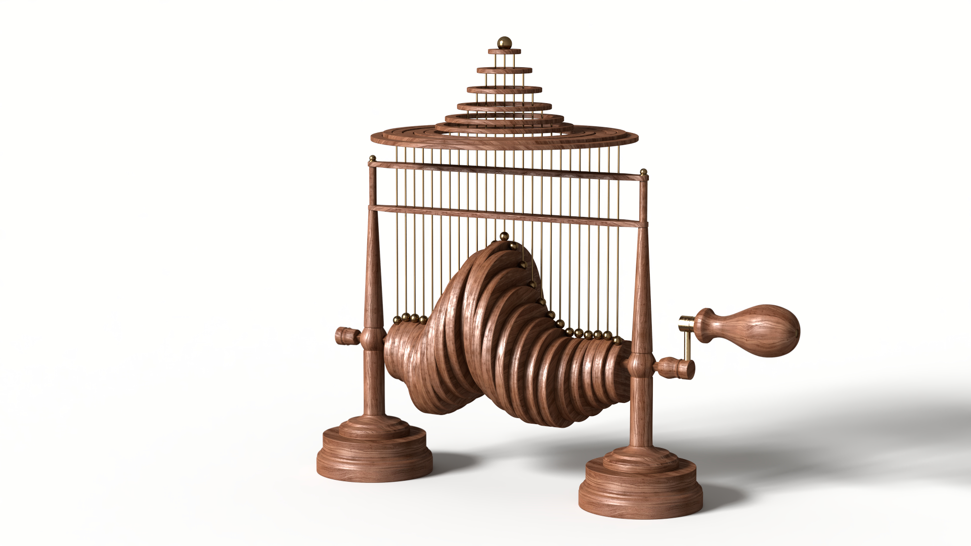 3d model of mechanical toy wave