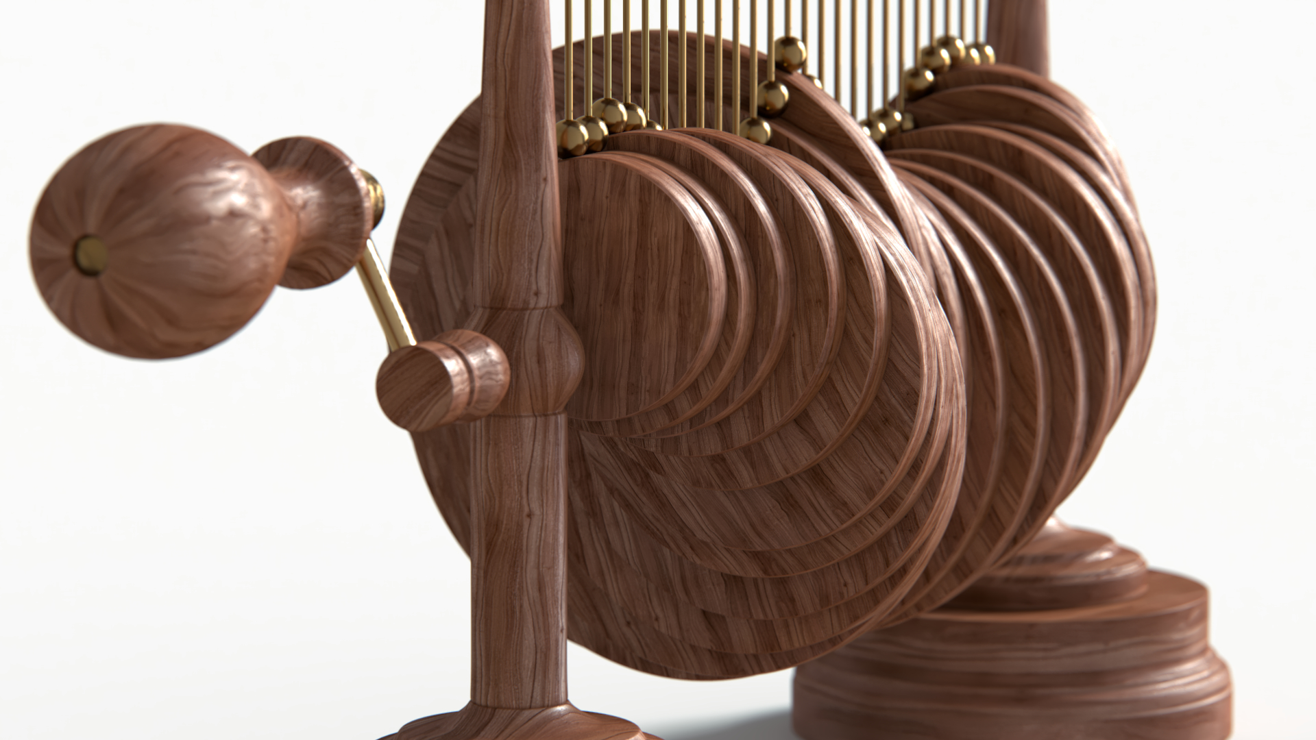 3d model of mechanical toy wave