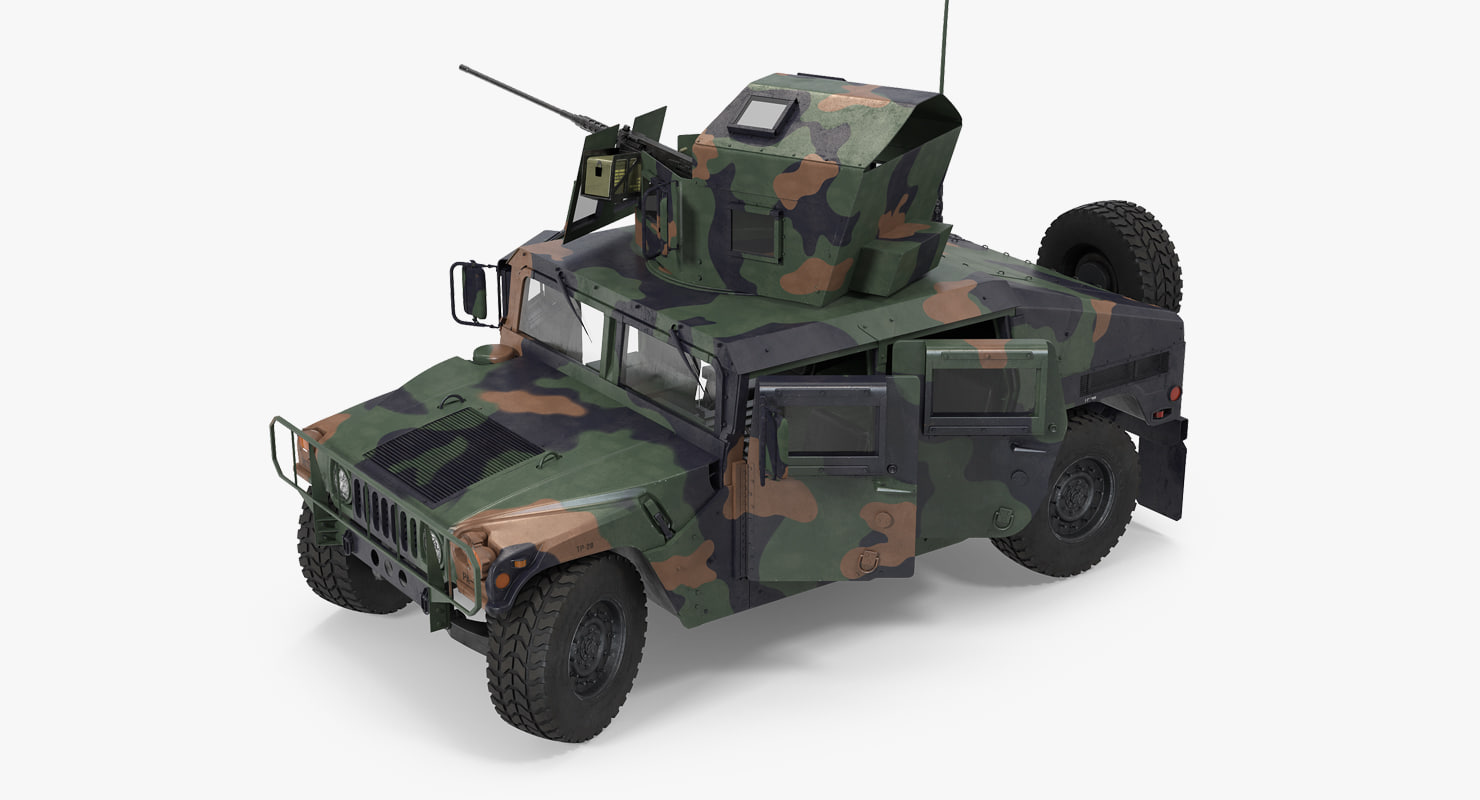 3d max humvee m1151 enhanced armament