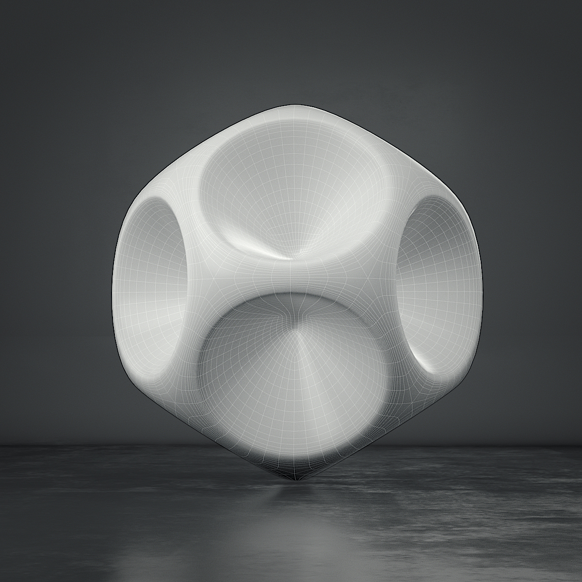3d 3ds abstract voronoi sphere 02