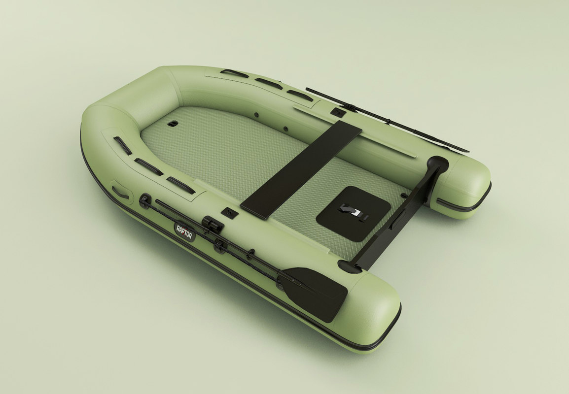 3d boat zodiac raft model