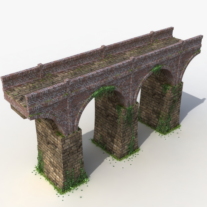 3d model stone bridge