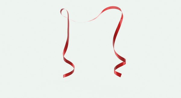 3d model ribbon untied
