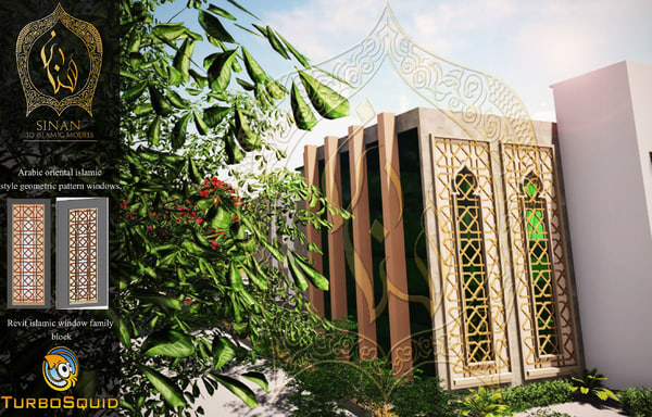 Building Revit Family Islamic Window Modern