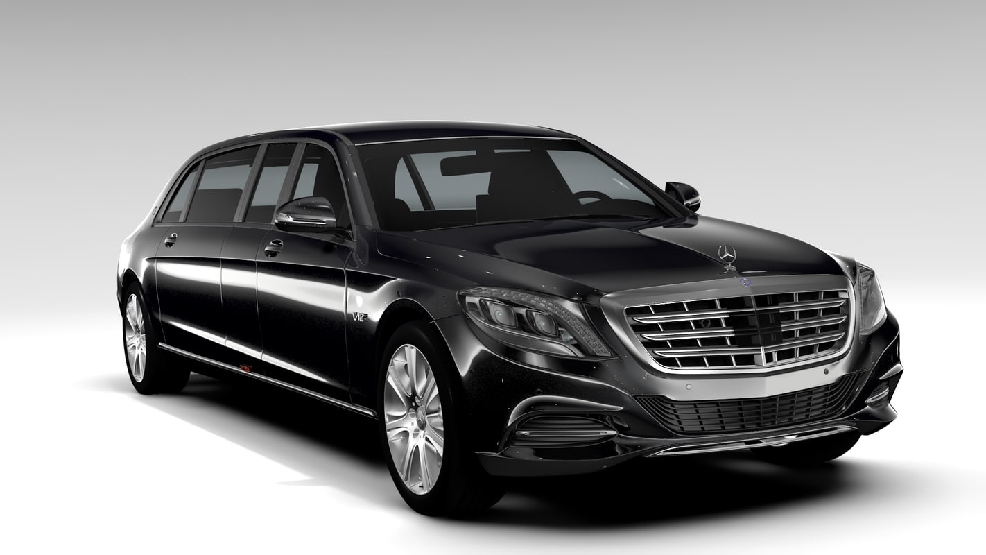 mercedes maybach pullman guard 3d model