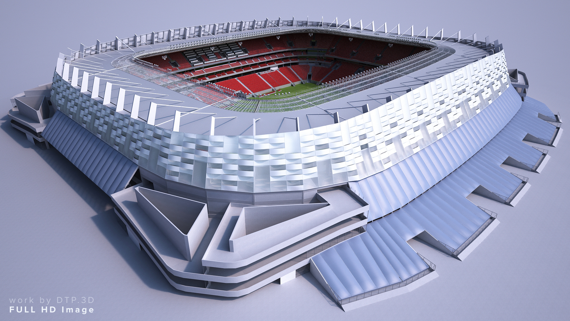 soccer stadium 3d max