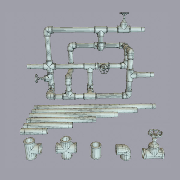 3d model of pipe