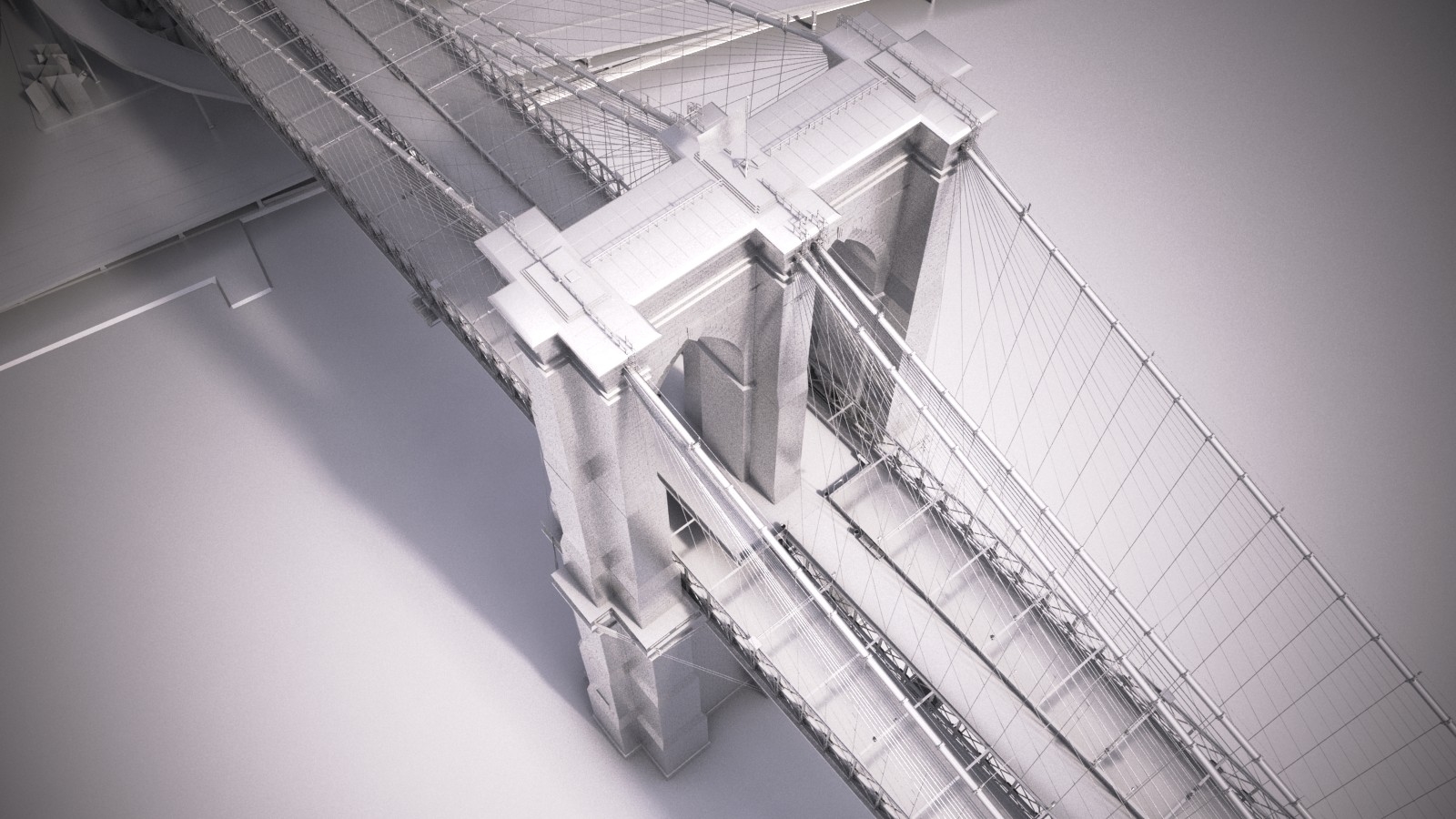 3d brooklyn bridge model