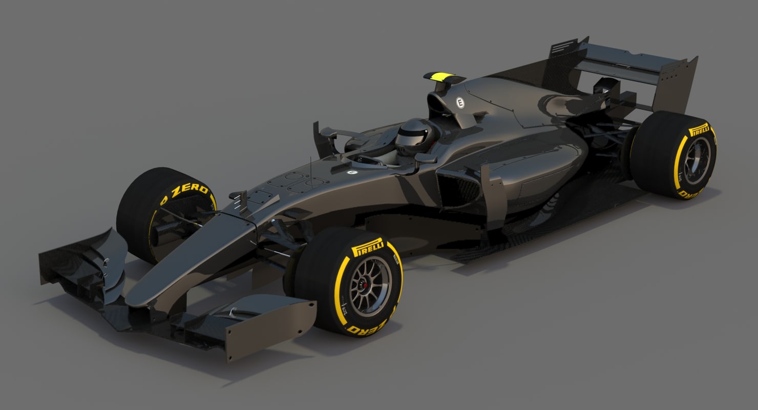3d model of formula 1 concept car