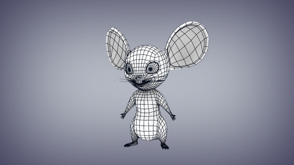 3d cartoon mouse model