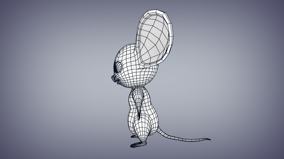 3d cartoon mouse model