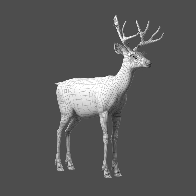 3d deer model