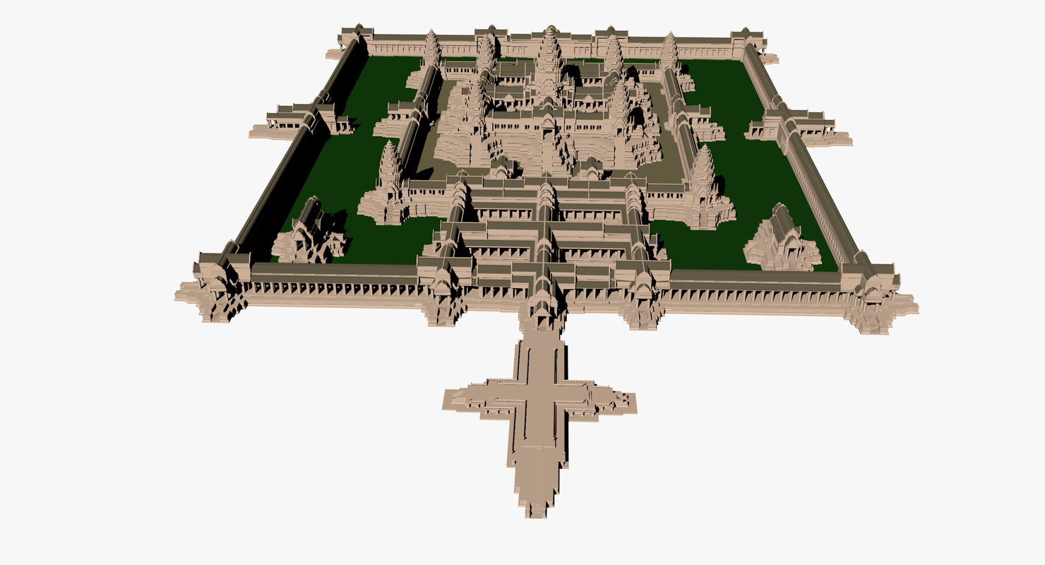 3d angkor wat model