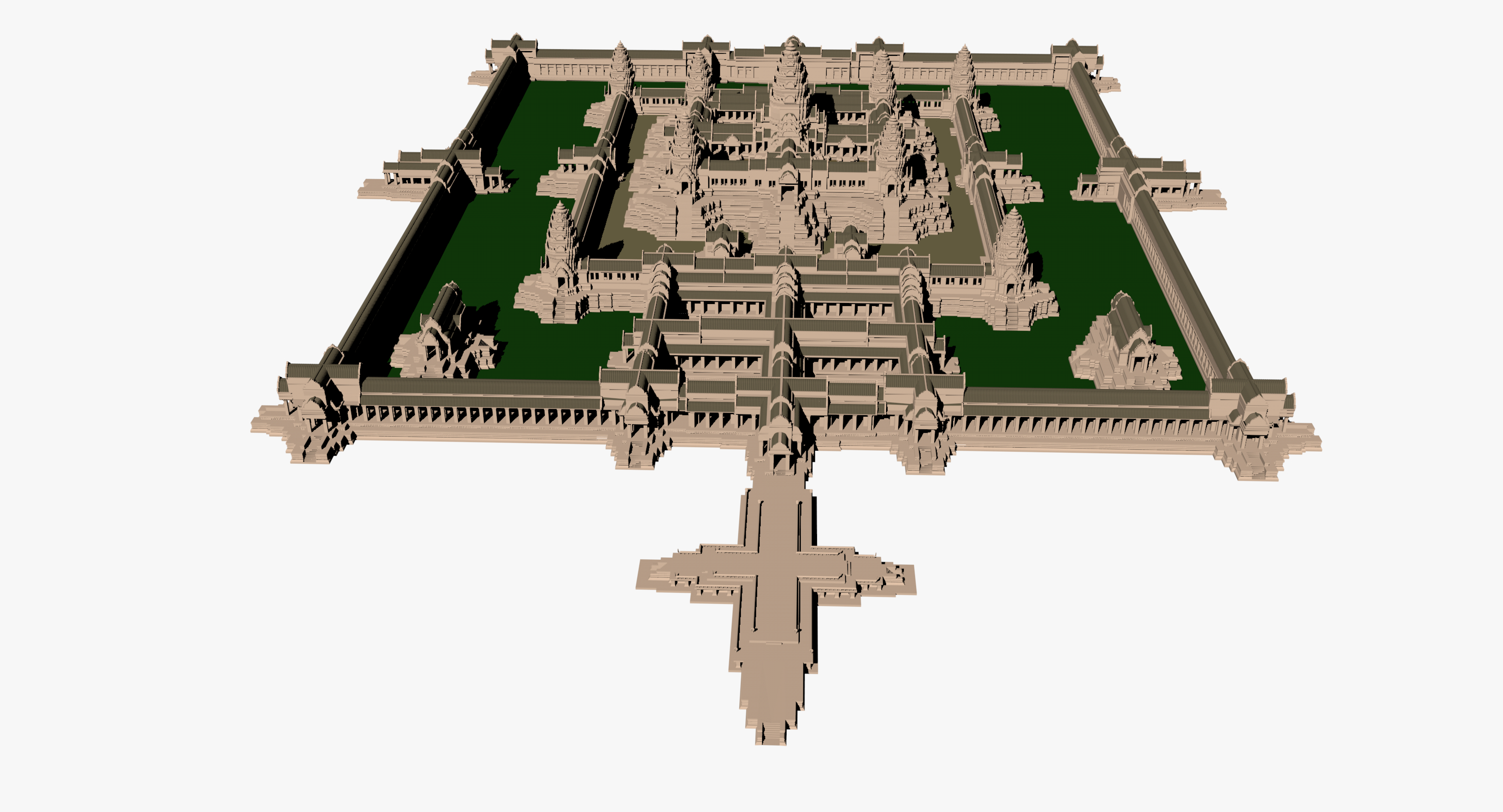 3d angkor wat model