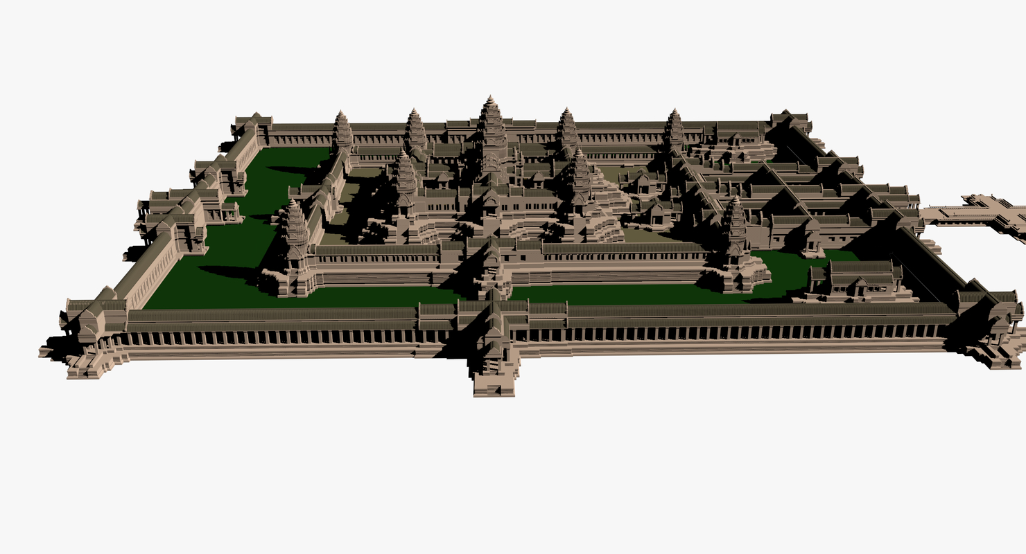 3d angkor wat model