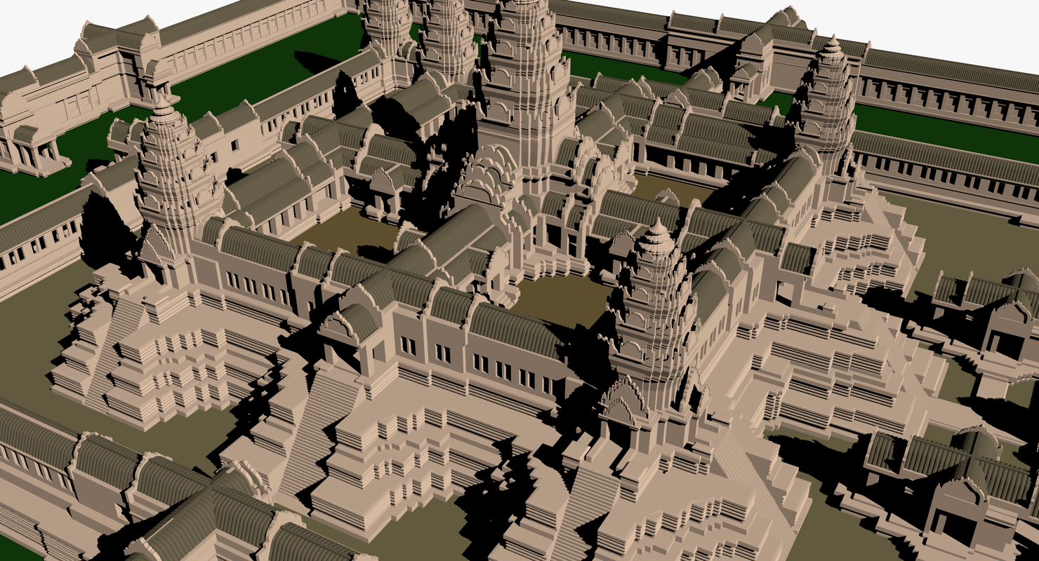 3d angkor wat model